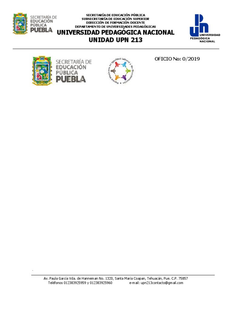 Upn Hoja Membretada | PDF