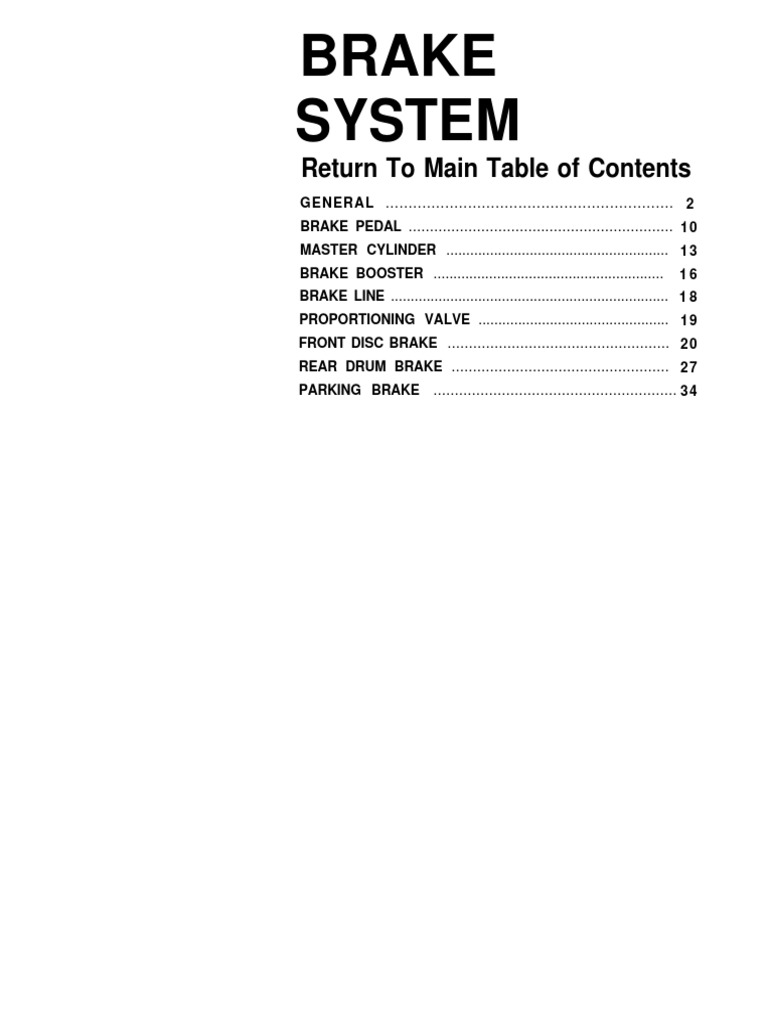 Brake System | PDF | Cylinder (Engine) | Transportation Engineering
