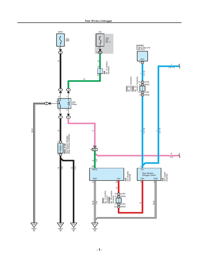 System Circuit Vehicle Exterior Rear Window Defogger | PDF | Car Body ...