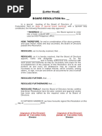 Board Resolution For Appointment of Authorised Signatory in Word Format ...