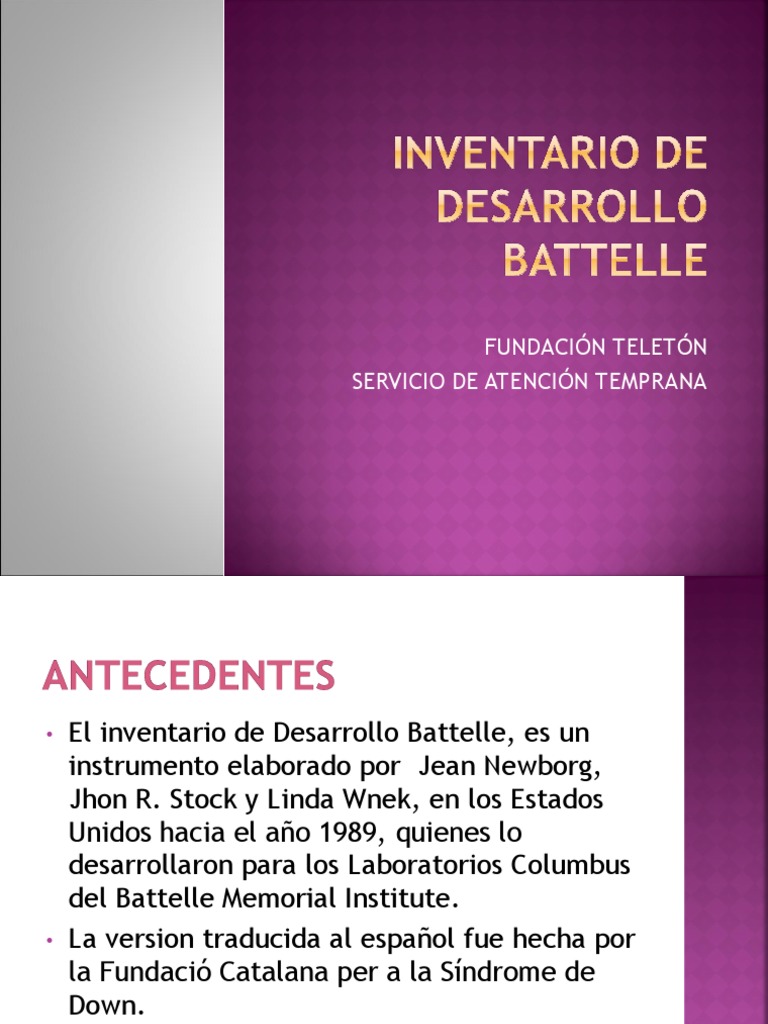 BATTELLE | PDF | Invalidez | Comunicación