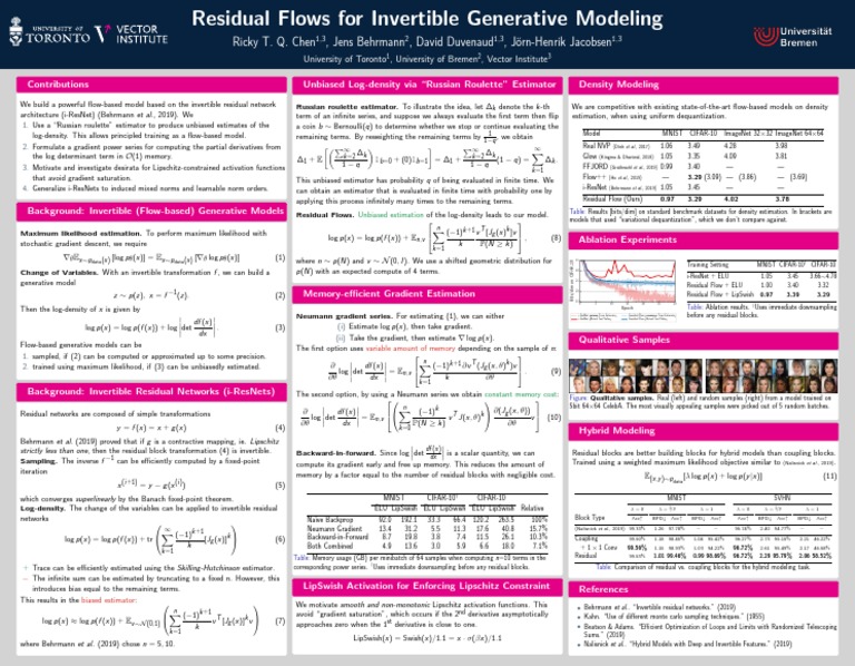 Poster For Residual Flows | PDF | Estimator | Bias Of An Estimator