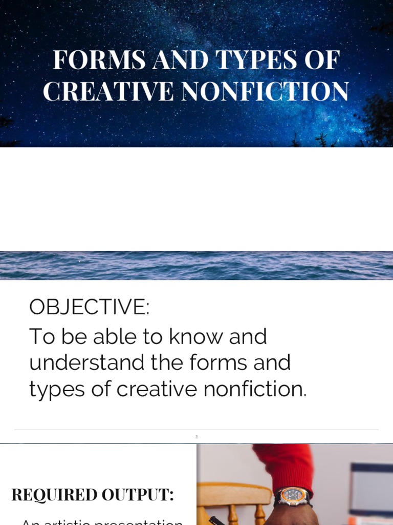 Q2.1 Forms and Types of CNF | PDF | Creative Nonfiction | Blog