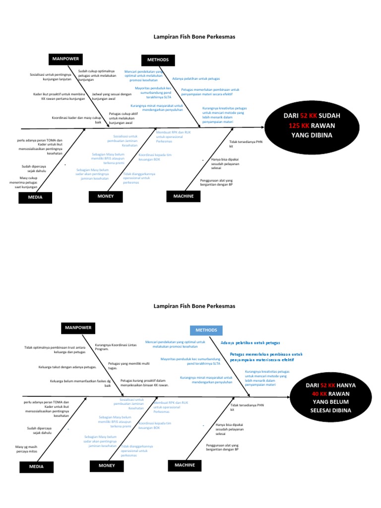 Lampiran Fish Bone Perkesmas 1 | PDF
