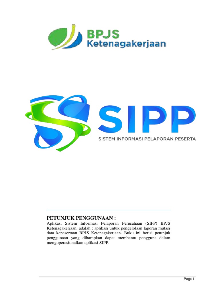 Manual Book Penggunaan SIPP BPJS Ketenagakerjaan Terbaru | PDF | Bisnis