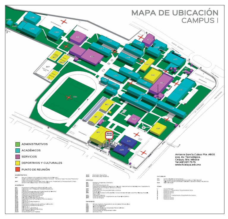 Mapa Campus 1 | PDF