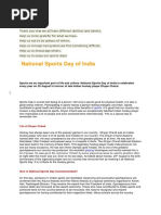 Anchoring Script For Sports Day | PDF