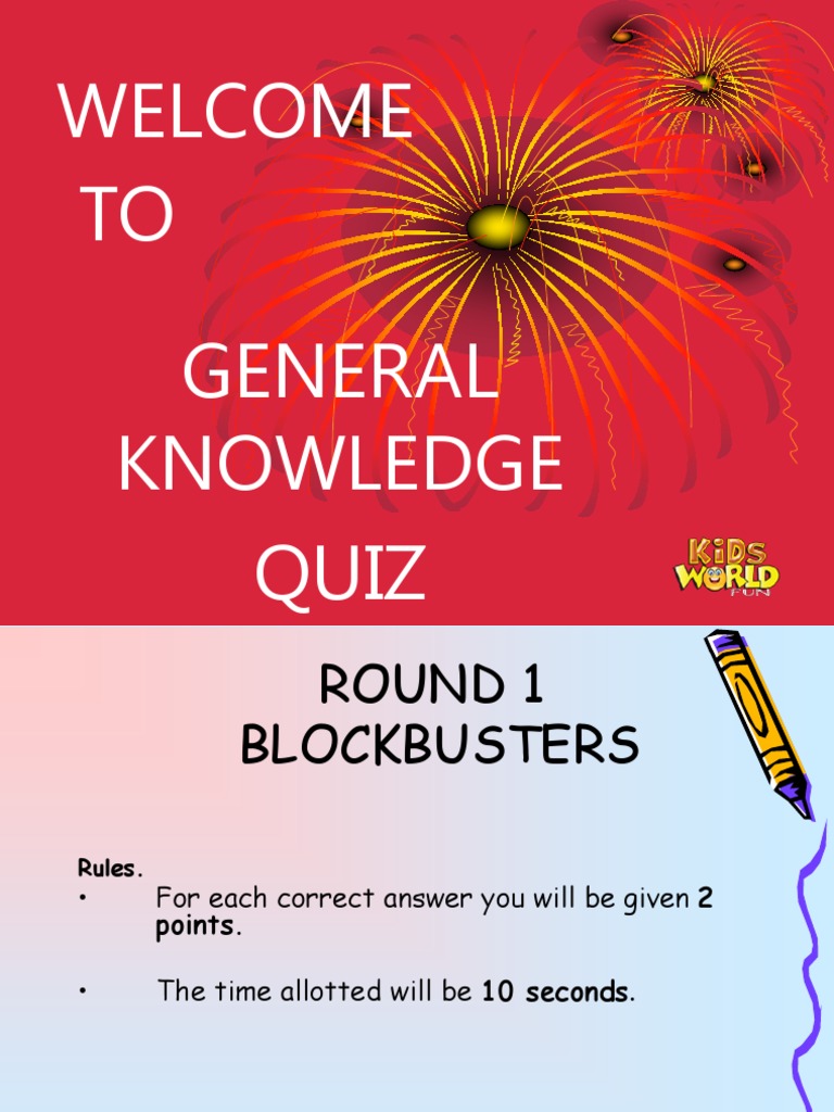General Knowledge Quiz | PDF | Adjective | Proverb