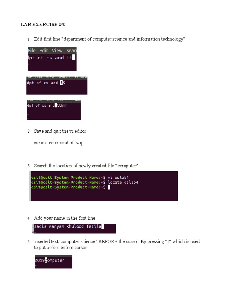 Lab Exercise 04 | PDF