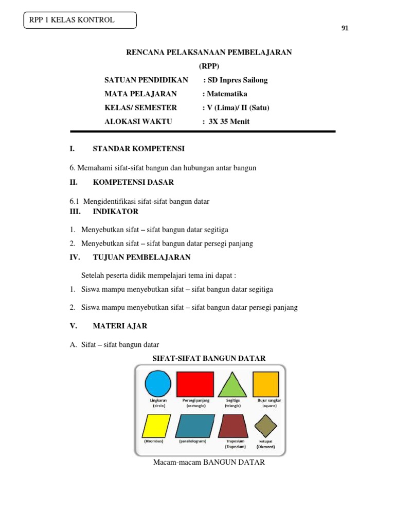 RPP 1 Kelas Konvensional | PDF