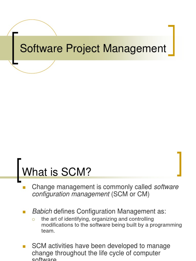 SCM | PDF | Version Control | Software