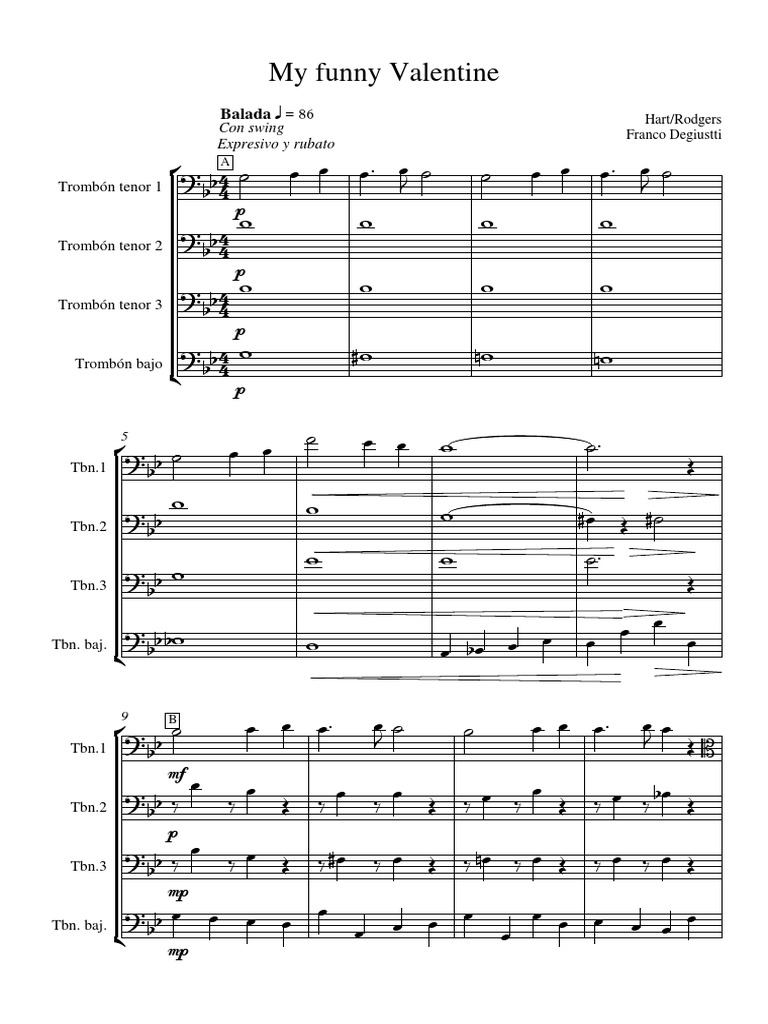 My Funny Valentine CDT 251018 | PDF