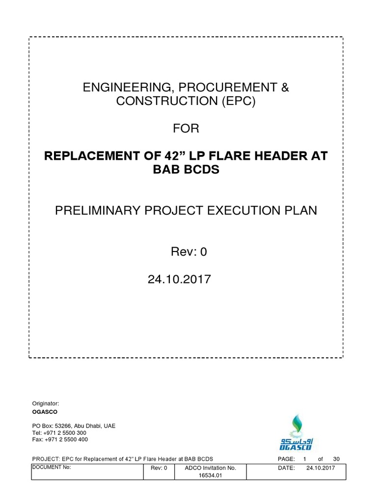 Preliminary Method Statement | Construction Management | General ...