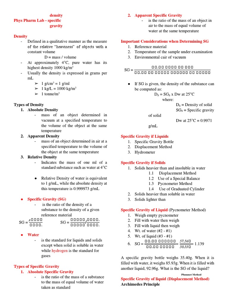 Prelab | PDF | Density | Physical Quantities
