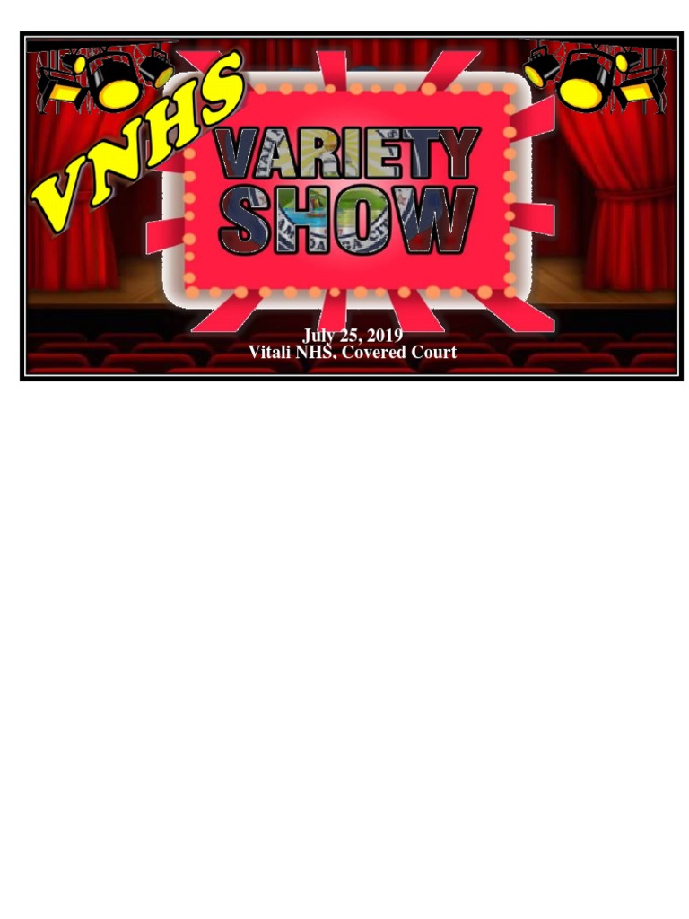 VAriety Show Ticket | PDF | Wellness | Science & Mathematics