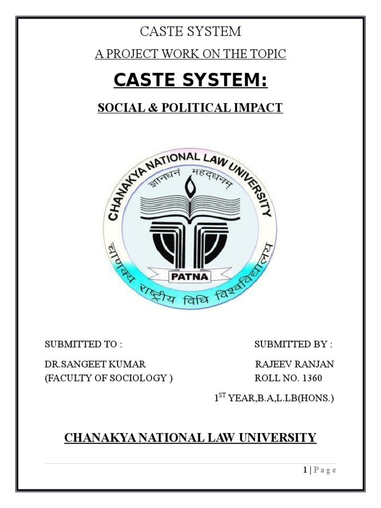 Caste System: A Concise Look at its Social and Political Impacts | PDF ...