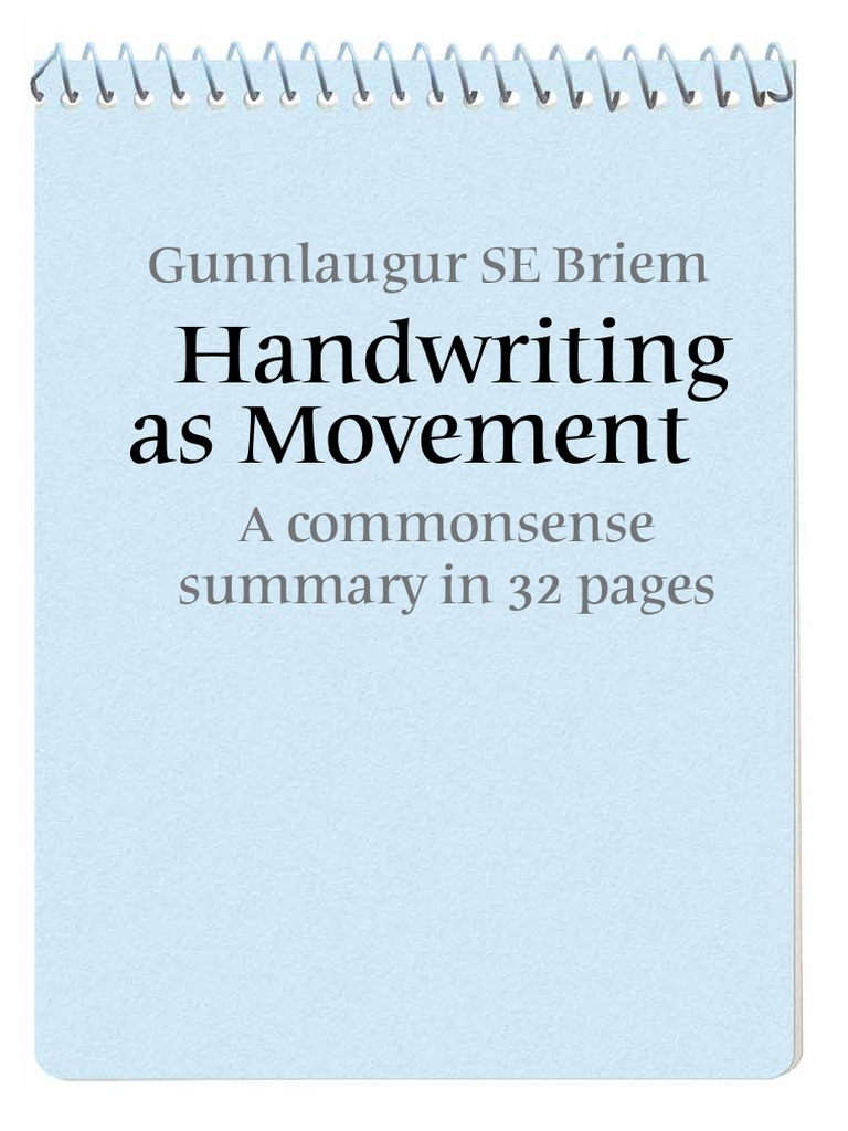 Handwriting As Movement | PDF | Handedness | Letter Case