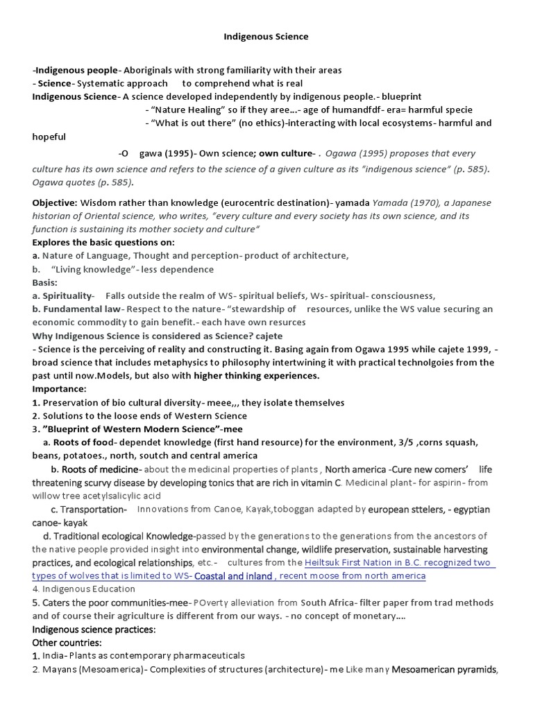 Indigenous Science 2 | PDF | Science | Indigenous Peoples