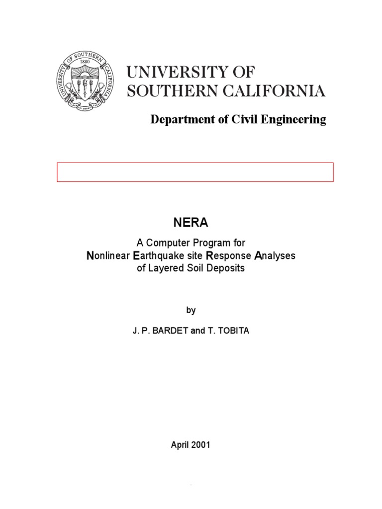 NERA Manual | PDF | Young's Modulus | Shear Stress