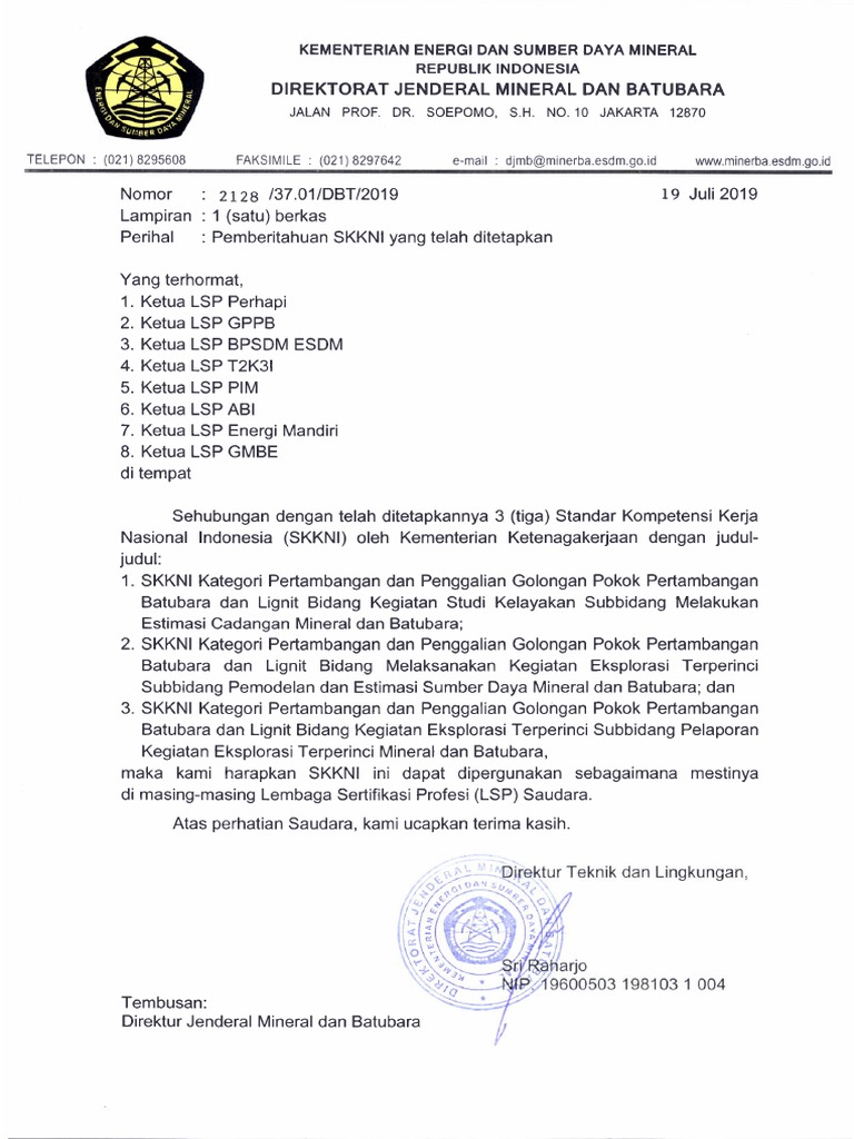 Surat Edaran LSP | PDF