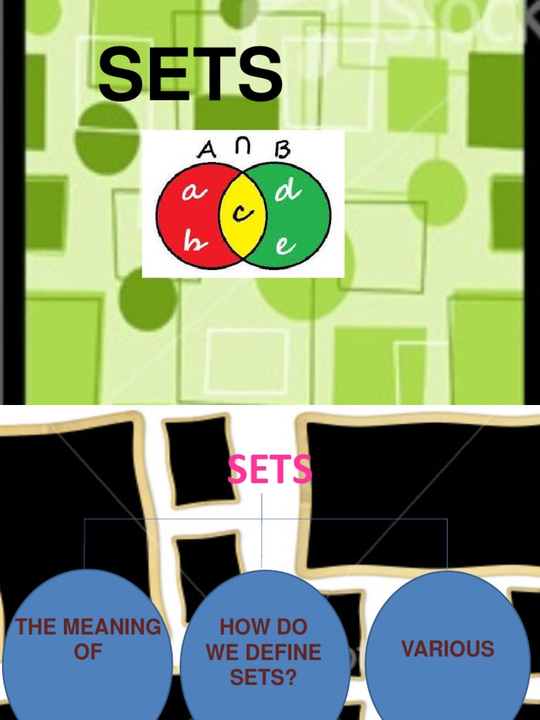 SETS Presentation | PDF | Set (Mathematics) | Numbers