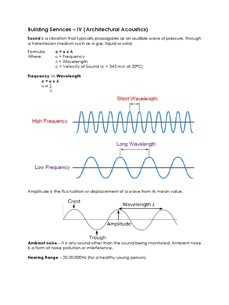 Building Services Lectures | PDF | Sound | Noise