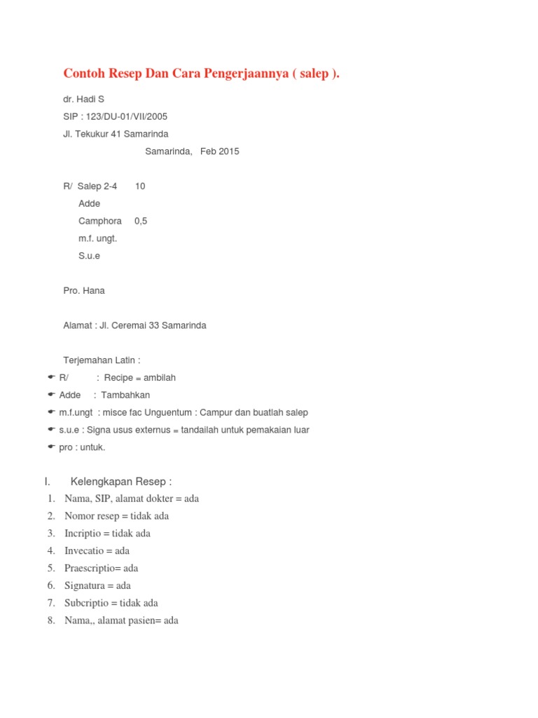 Resep Salep | PDF
