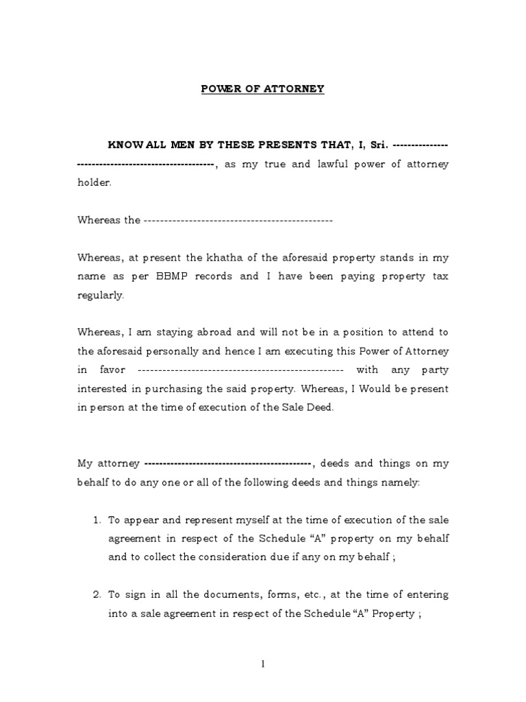 POA Upload | PDF | Power Of Attorney | Deed