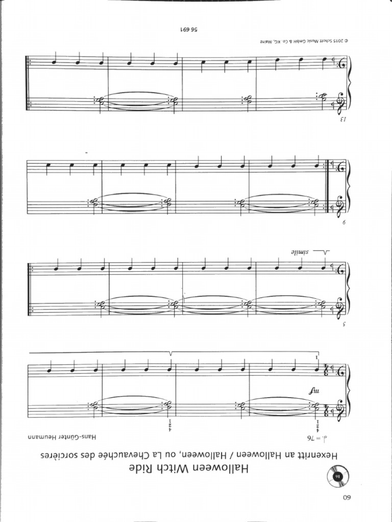 Halloween Witch Ride Piano | PDF