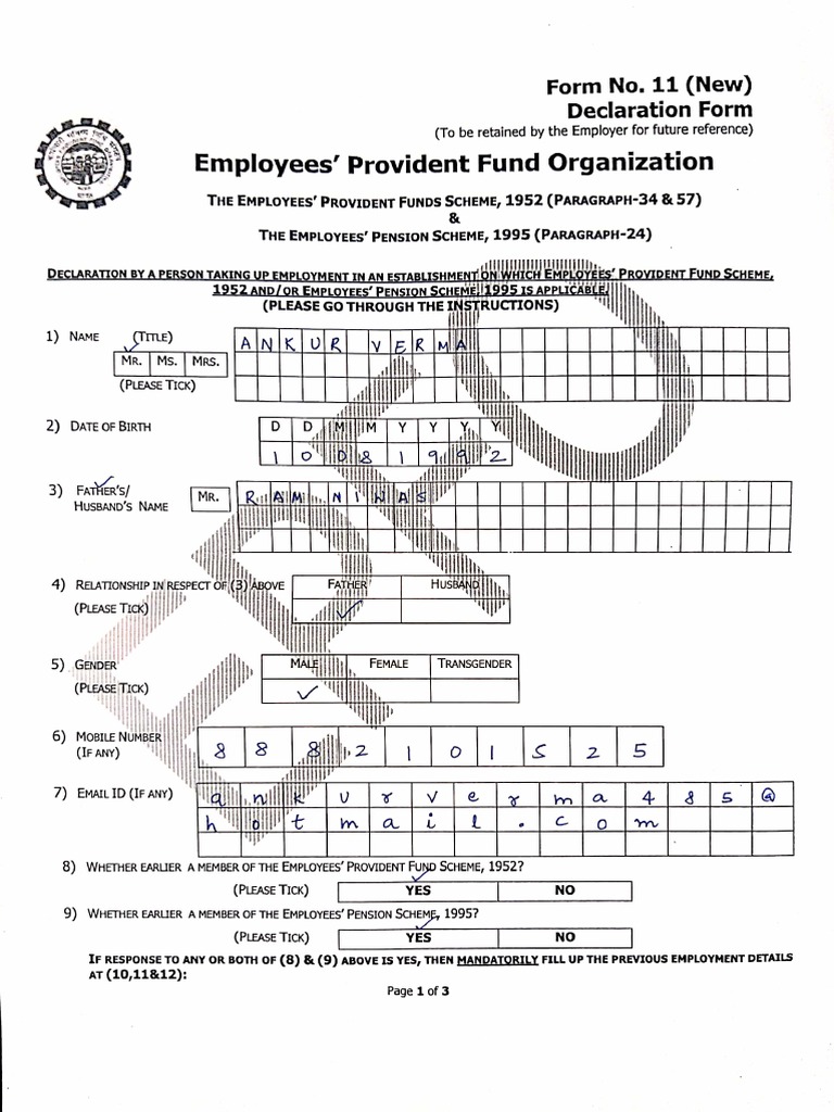 Form 11 Revised | PDF