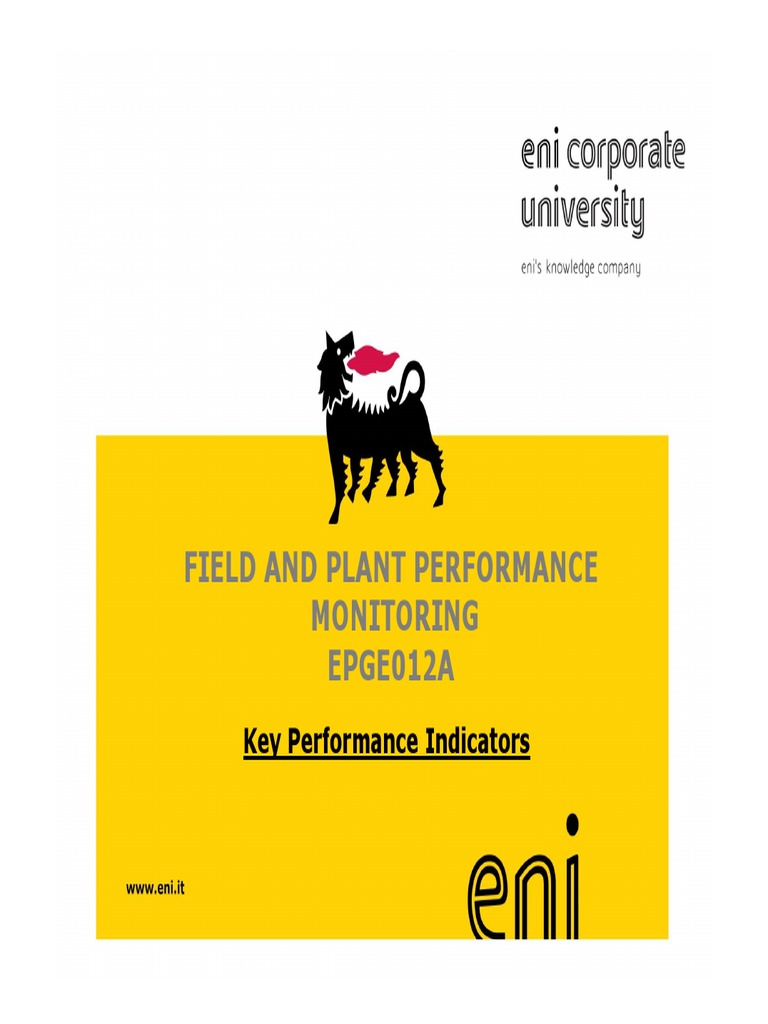 Field & Plant Performance Monitoring Sect 04 KPI Rev 01 | PDF ...