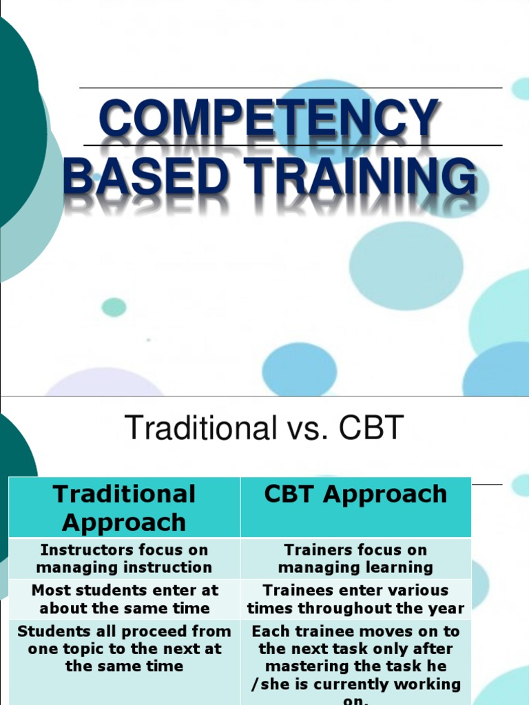 Competency Based Training | PDF | Educational Technology | Applied ...