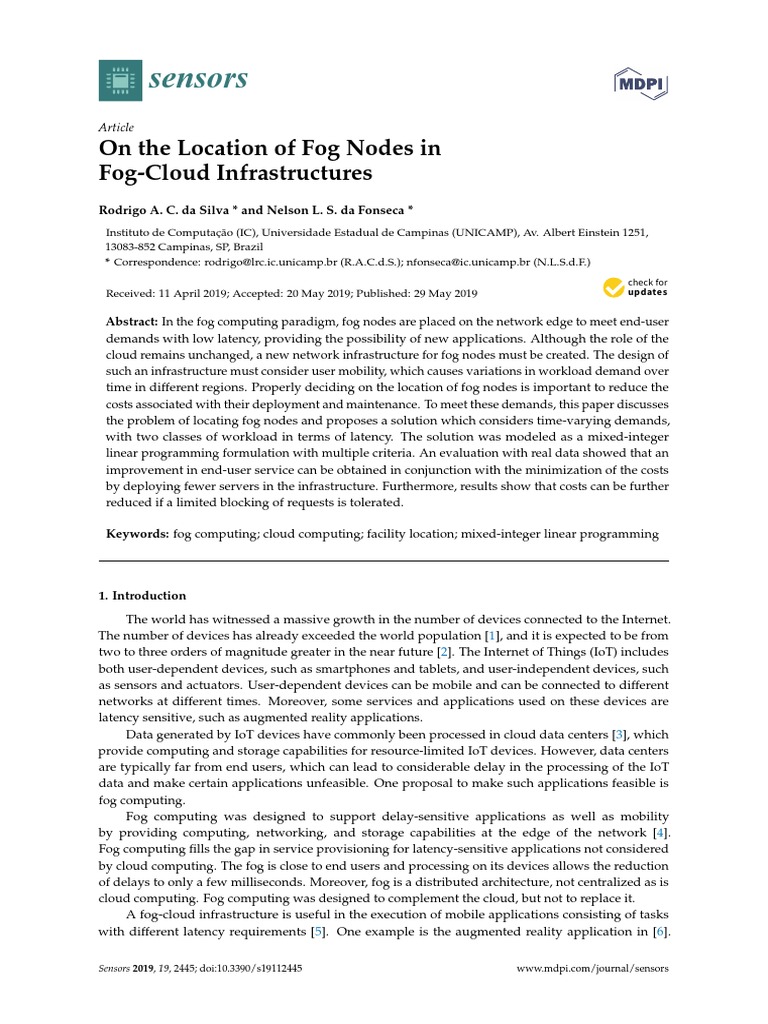 Optimizing Fog Node Locations in Computing | PDF | Mathematical Optimization | Cloud Computing