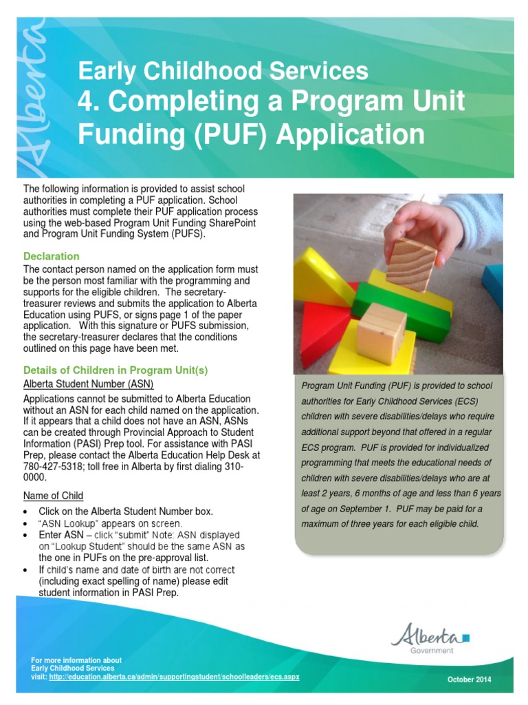 2014 4 Completing A Puf Application PDF | PDF | Special Education ...