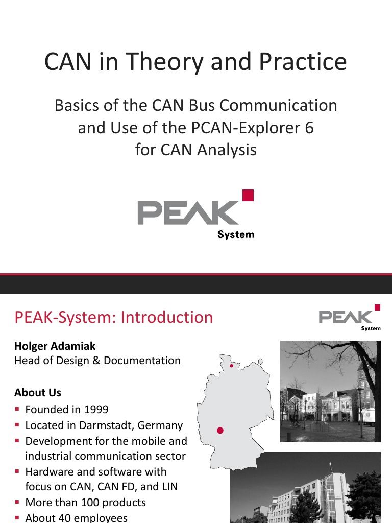 PEAK-System - CAN Basics & PCAN-Explorer 6 - India2019 | PDF ...