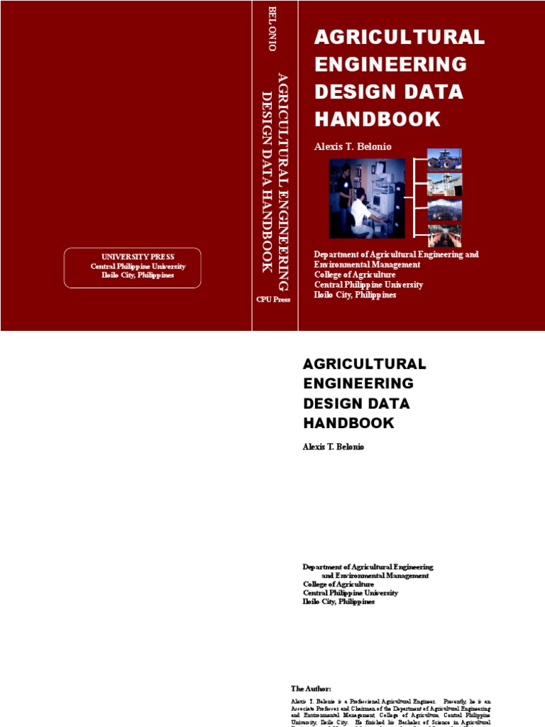 Agricultural Engineering Design Data Handbook | Download Free PDF ...
