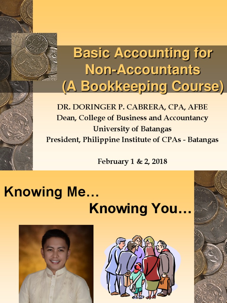 Basic Accounting For Non-Accountants (A Bookkeeping Course) | PDF ...