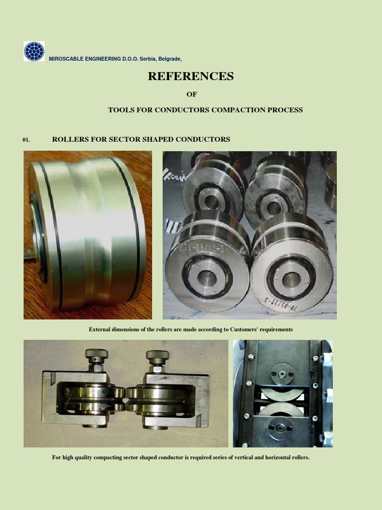 Tools RefereTOOLS FOR CONDUCTORS COMPACTION PROCESSnces | PDF | Wire ...