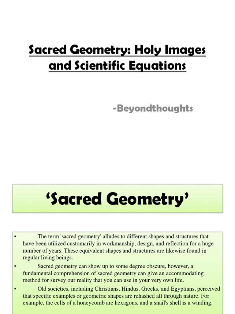 Sacred Geometry | PDF | Space | Geometry