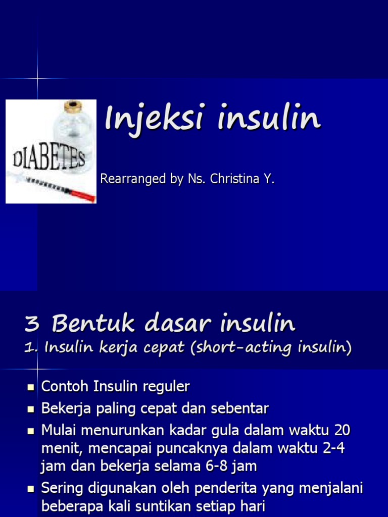 Injeksi Insulin SS | PDF