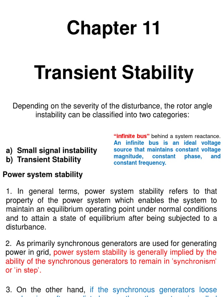 Transient Stability in Power Systems | PDF | Ac Power | Electric Motor