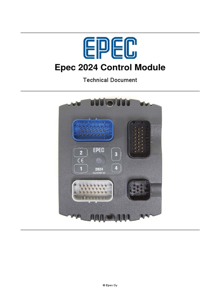 Epec 2024 Control Module: Technical Document | PDF | Electromagnetism ...