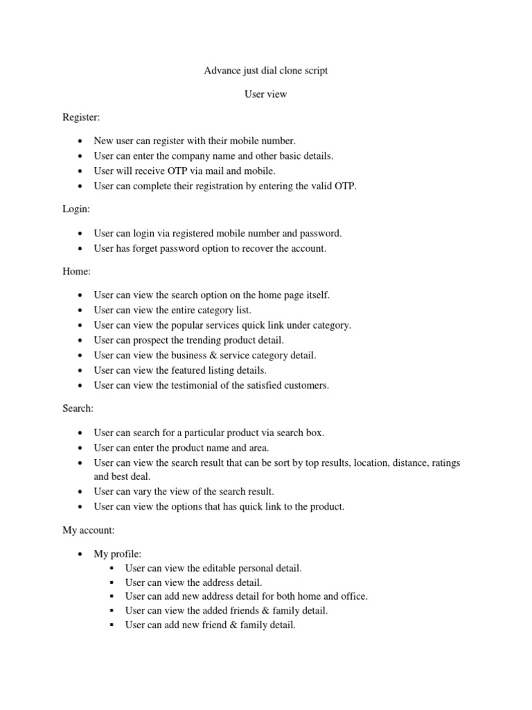 Advance Just Dial Clone Script | PDF | Search Engine Optimization | User (Computing)