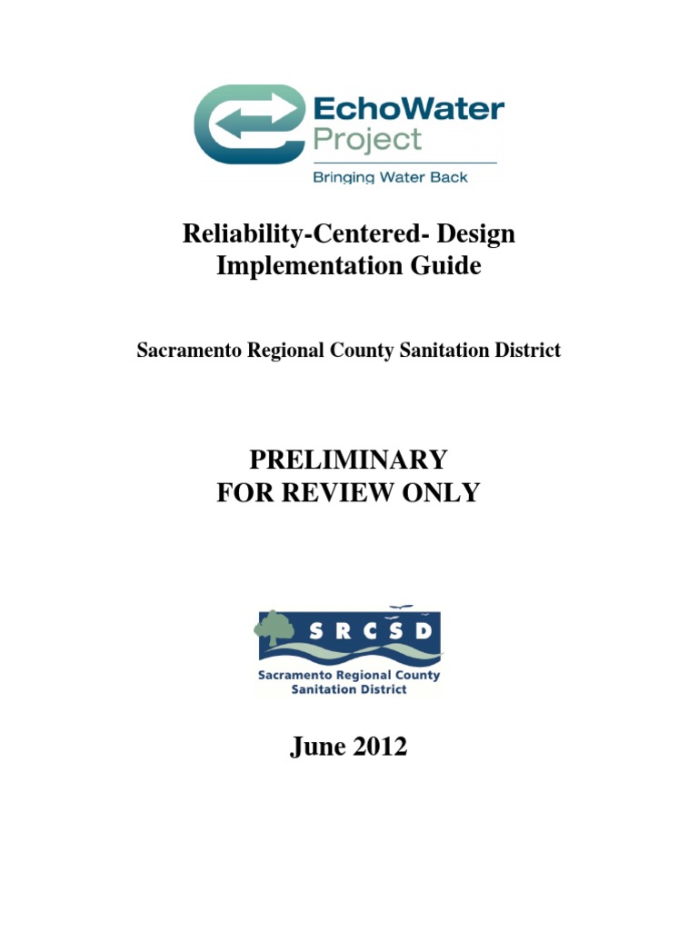 Reliability-Centered-Design Implementation Guide: Sacramento Regional ...