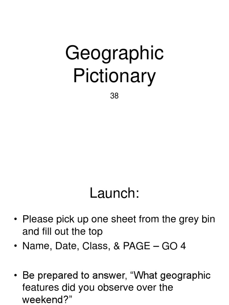 Geographic Pictionary | PDF | Stream | Mountains