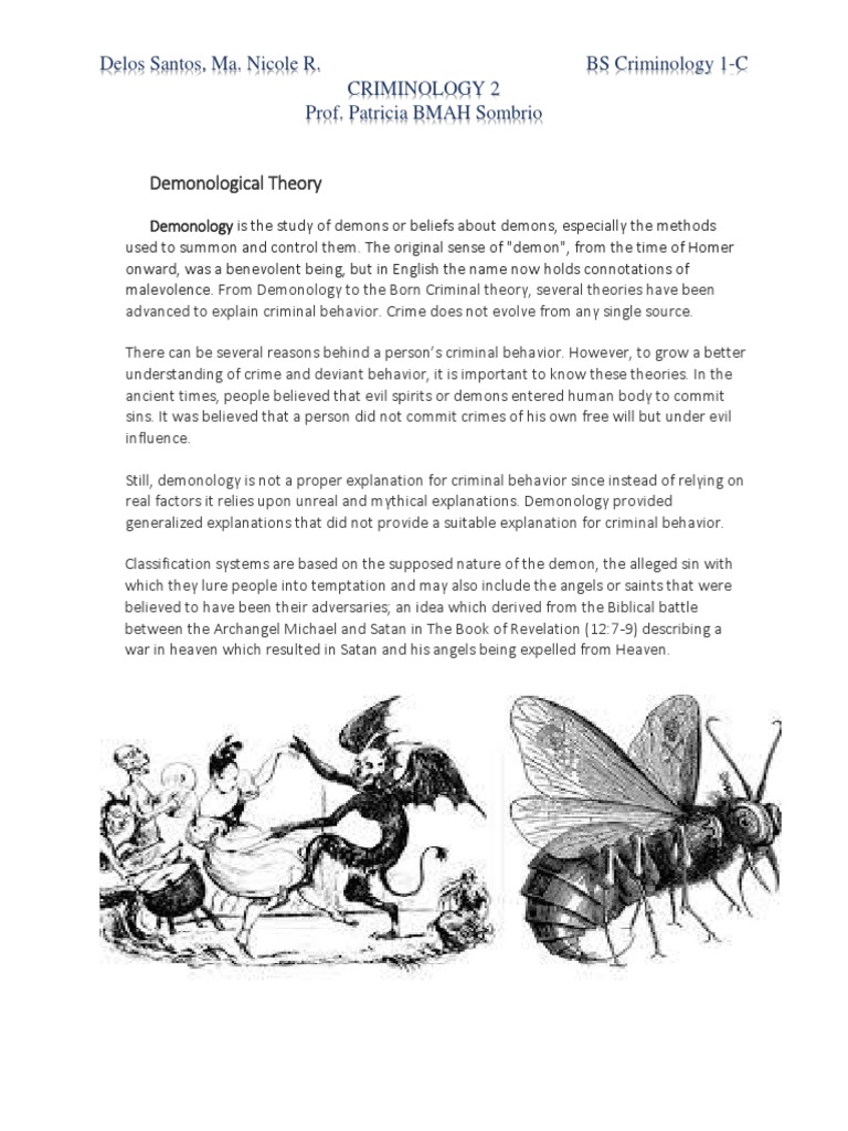 Demonological Theory | PDF | Demonology | Hypothesis