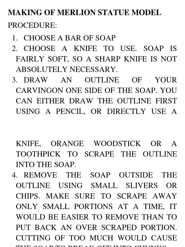 Making of Merlion Statue Model | PDF