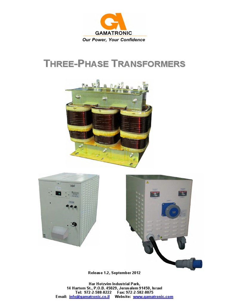 Three Phase Transformers | Download Free PDF | Transformer | Inductor