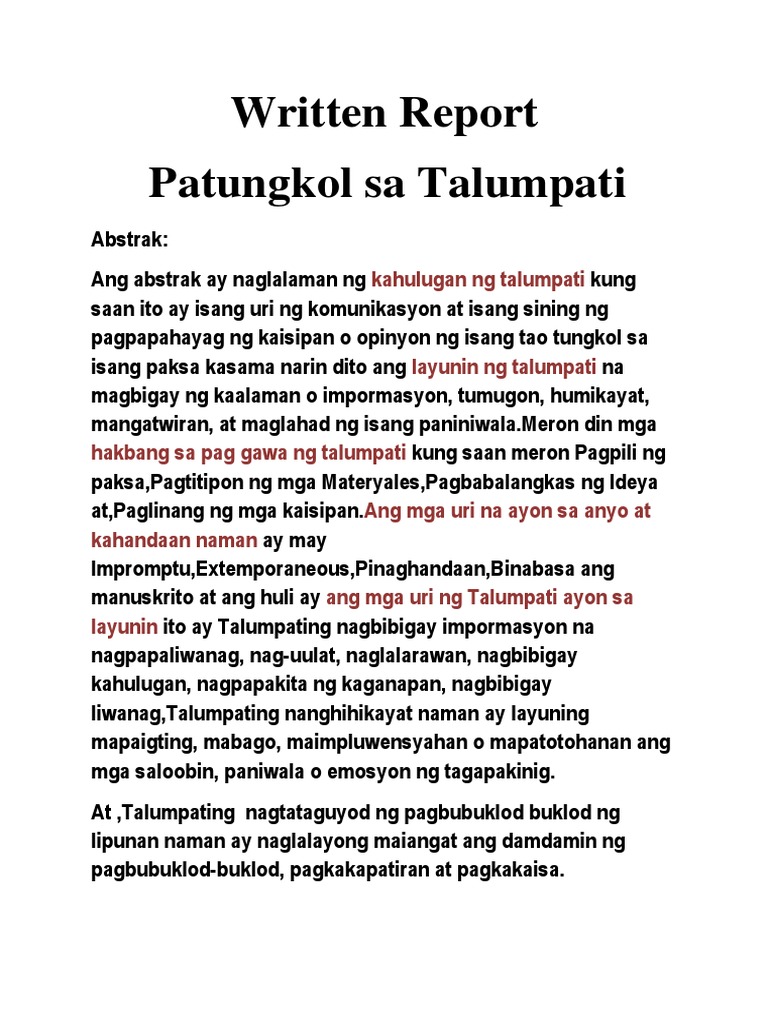Talumpati | PDF