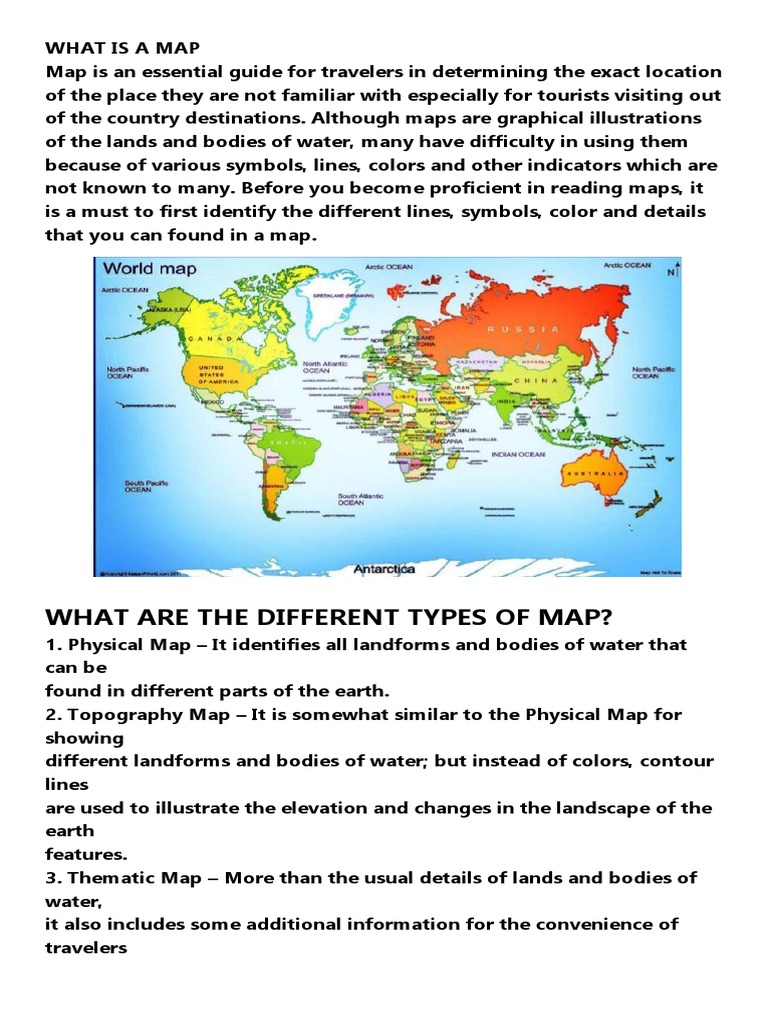 What Are The Different Types of Map? | PDF | Map | Longitude